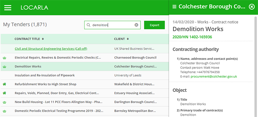 Locarla - Information, intelligence & insight for housing, construction & development.